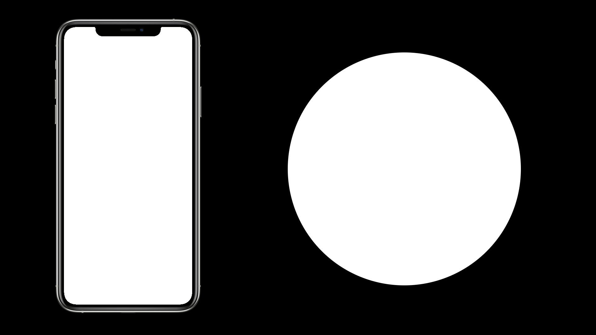 iPhone XS Max - Left - PIP - Black Background - Overlay